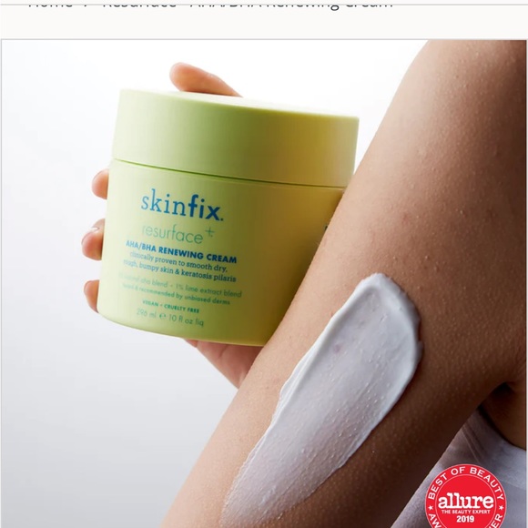 skinfix | Bath & Body | Skinfix Resurface Ahabha Renewing Cream | Poshmark